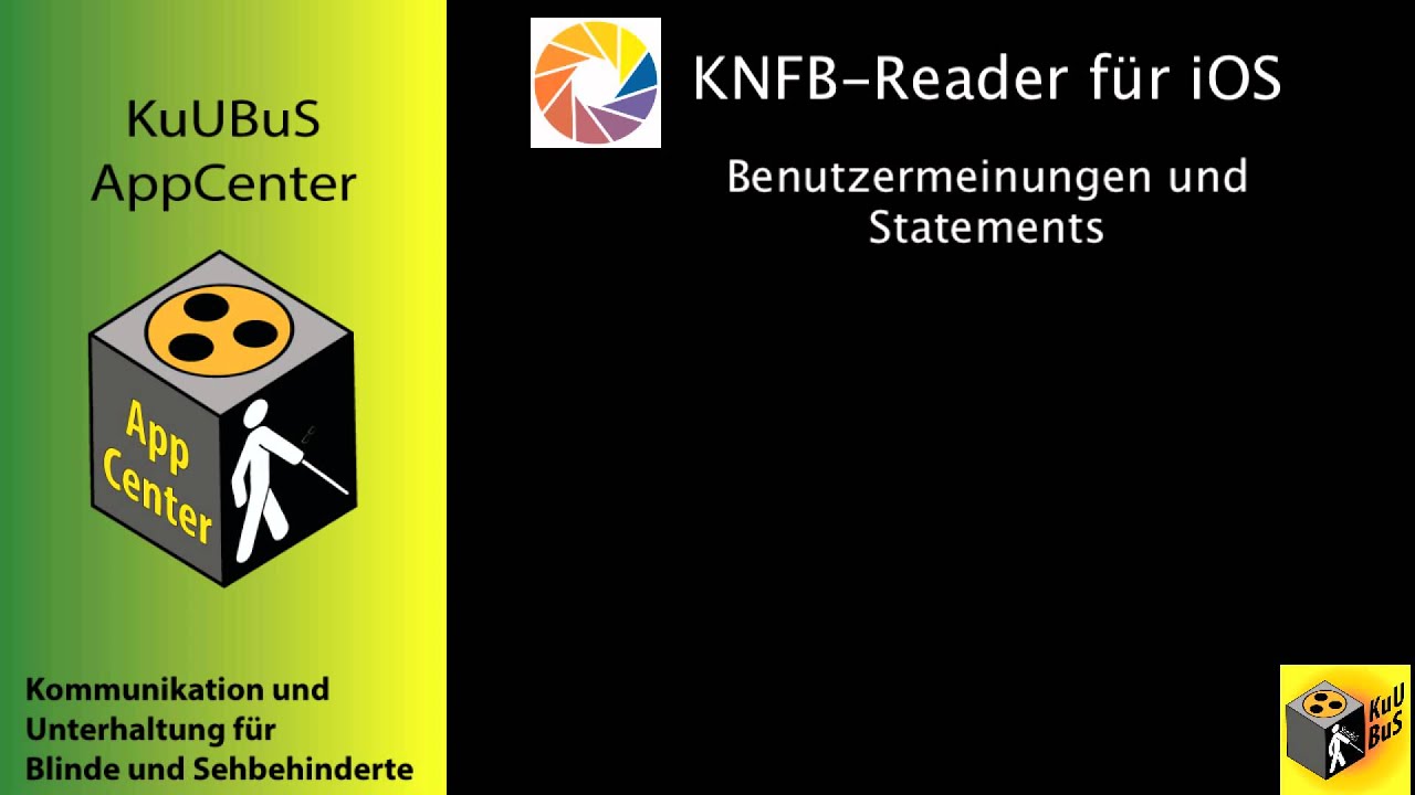 AppCast #3 - KNFB Reader Teil 3 - Benutzermeinungen und Statements ...
