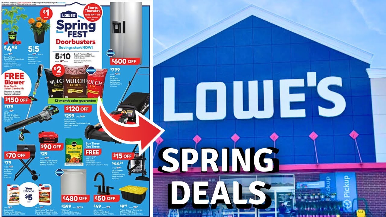 Lowes Spring Tool Deals and Outdoor Equipment Deals! - YouTube