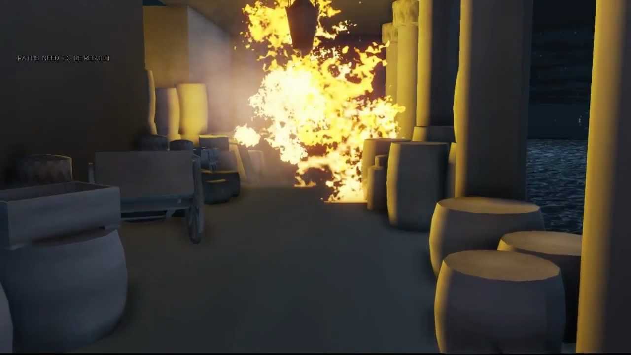 VFX Blockout - Sherlock Holmes Dock Explosion - YouTube