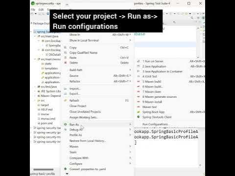 Choose a profile in runtime in Eclipse using System and Environment ...