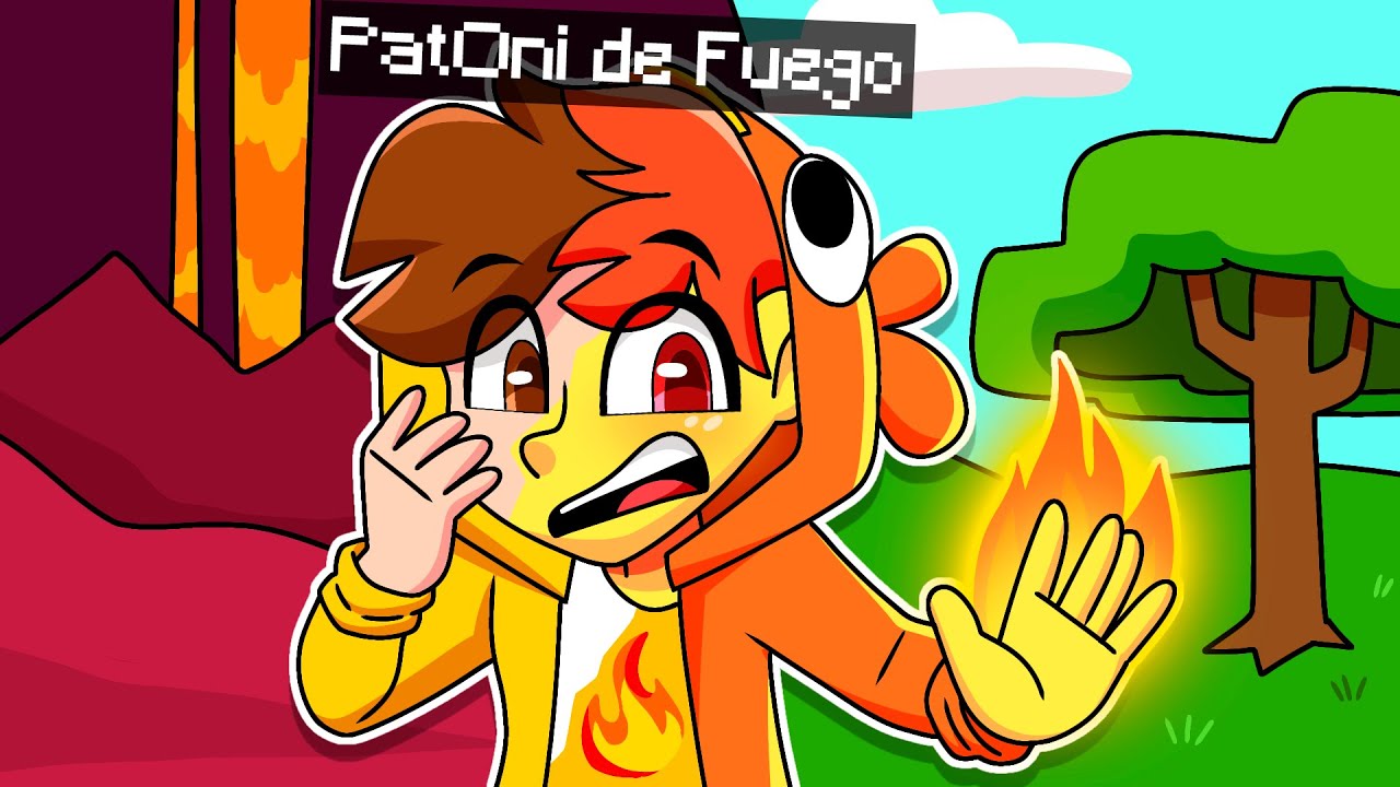 PatOni SE CONVIERTE en CHICO DE FUEGO en MINECRAFT! 🔥 - YouTube