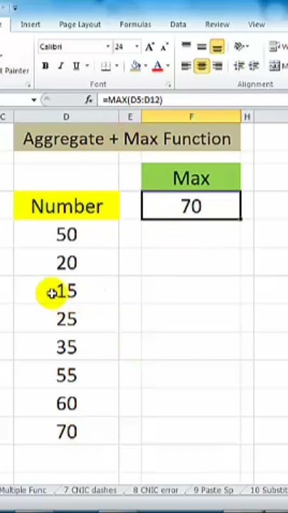 Amazing Excel tricks | Aggregate + Max function - YouTube