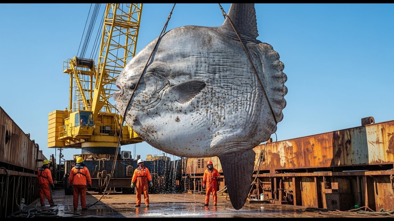 Catching a 60-Ton Ocean Sunfish: The World's Heaviest Bone Fish - YouTube