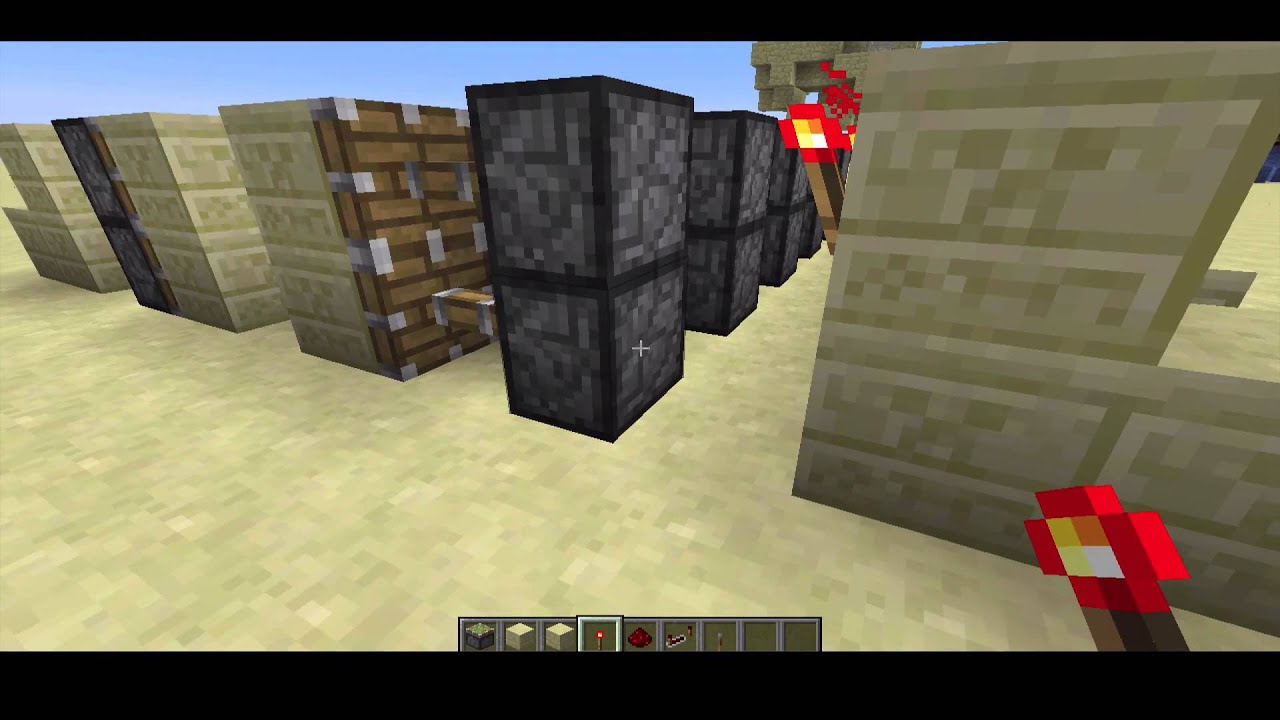 Minecraft: Redstone Tutorial Piston Hallway - YouTube