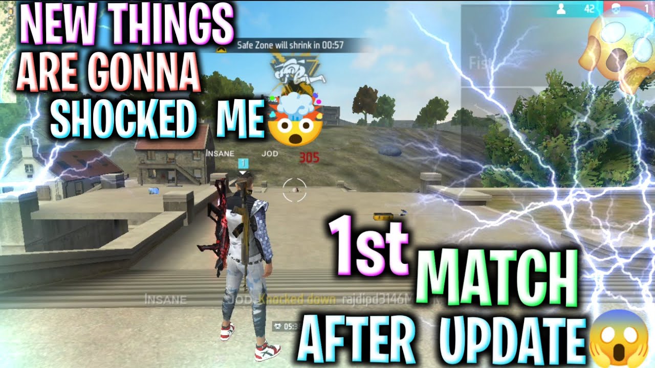 1ST BR-MATCH GAMEPLAY after update(1vs4 surprising game🤯)#freefire # ...