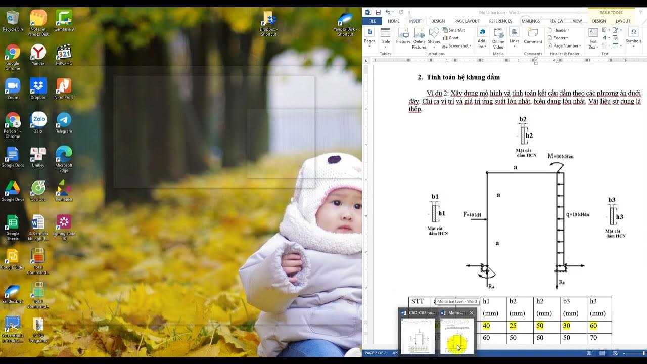 [NX Advanced Simulation] - Khung dam 3 - Tinh toan - YouTube