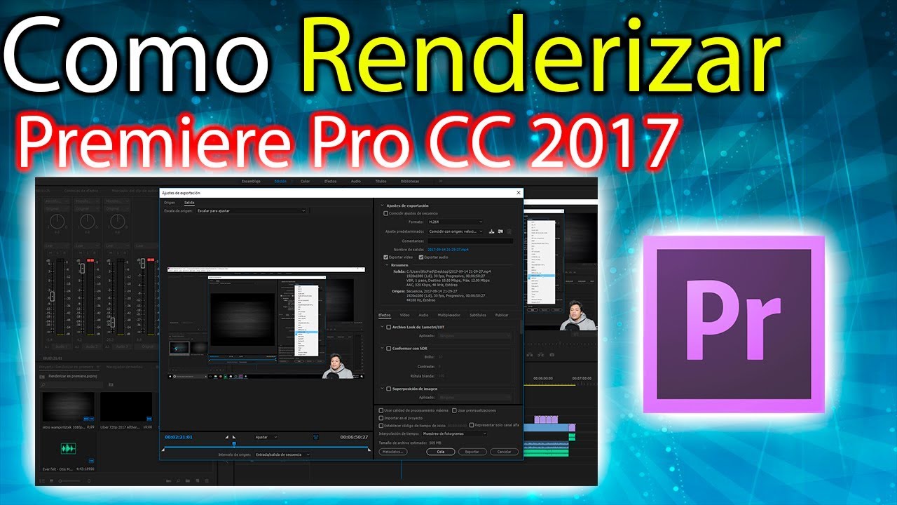 Como Renderizar en Premiere Pro CC 2017 - YouTube