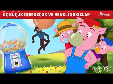 Üç Küçük Domuzcuk ve Renkli Sakızlar 🌈🐷 | Adisebaba Masallar