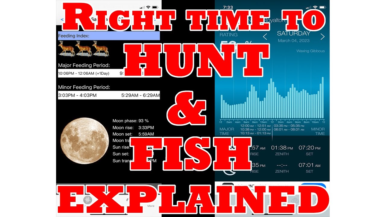 Right time to Fish and Hunt Explained. Moon does tells us when fish and ...