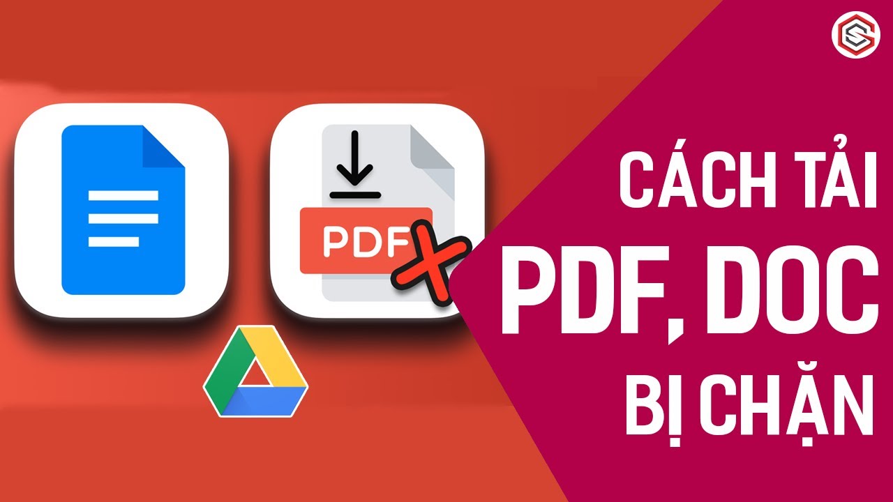 Cách Tải File PDF, DOC Trên Google Drive Bị Chặn Tải Xuống - YouTube