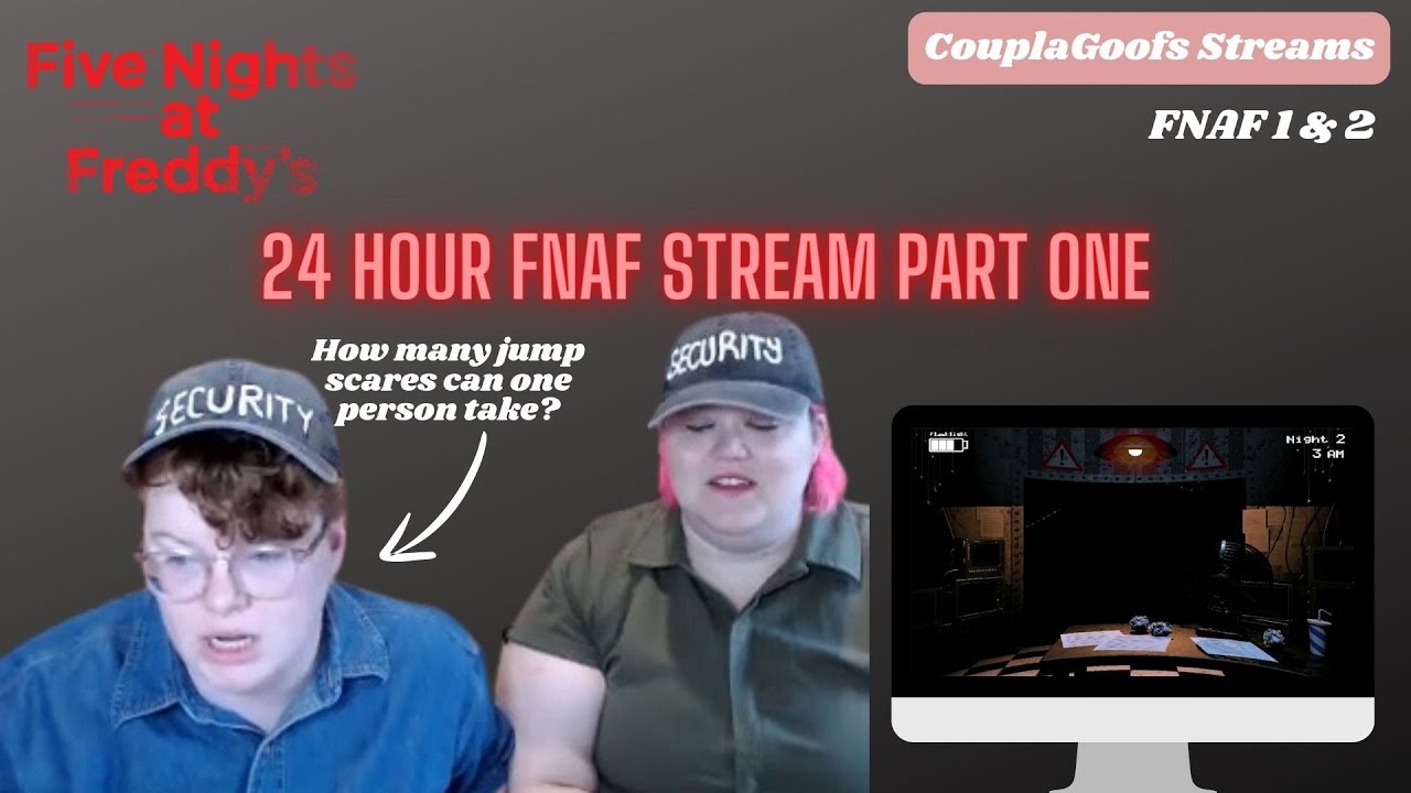 24 hours of Freddy Part 1| FNAF 1 & 2 - YouTube
