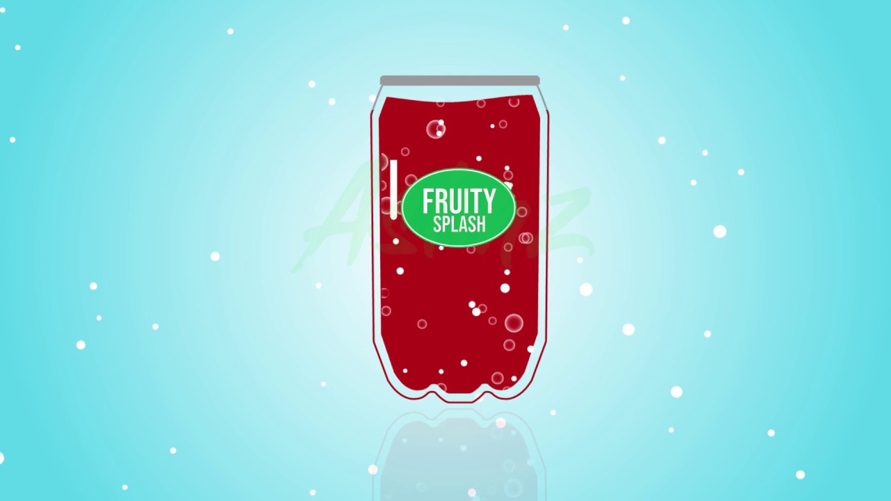 Soda Can Ad Animation - YouTube