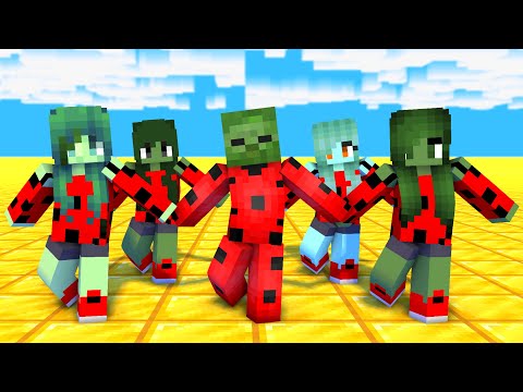 MONSTER SCHOOL : SIMPLE DIMPLE LADYBUG ZOMBIE FAMILY - MINECRAFT ANIMATION