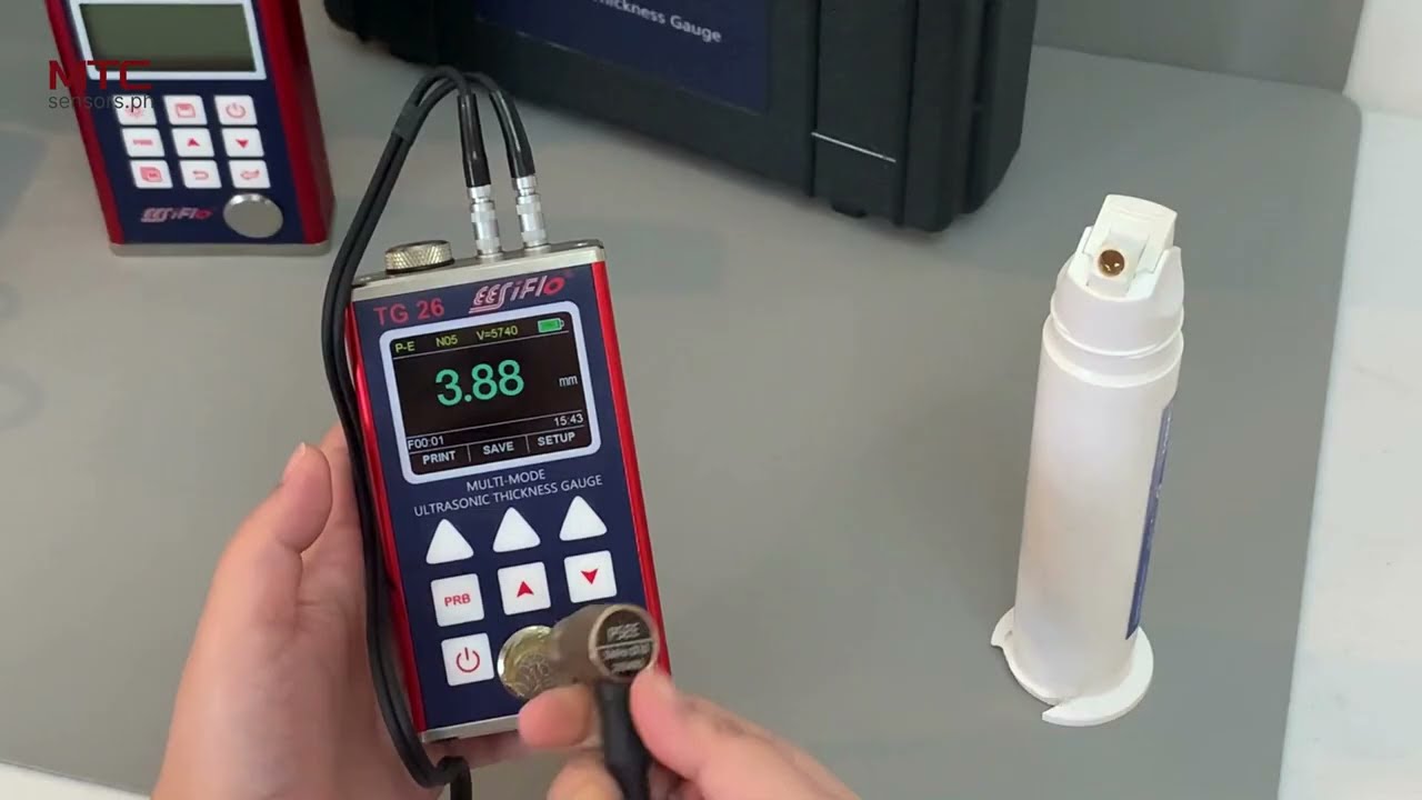 Ultrasonic Thickness Gauge - Sensors Philippines - YouTube