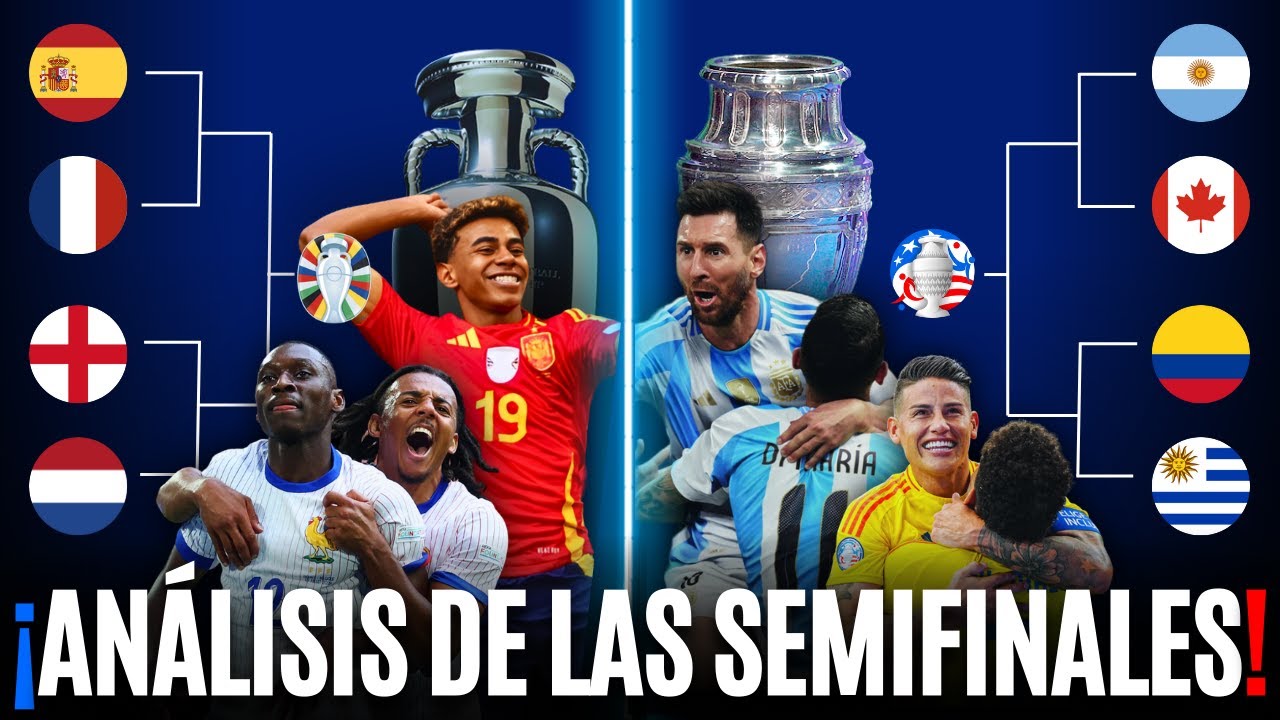 ¡SEMIFINALES COPA AMÉRICA Y EUROCOPA 2024! | ¿QUIÉNES LLEGARÁN A LA ...
