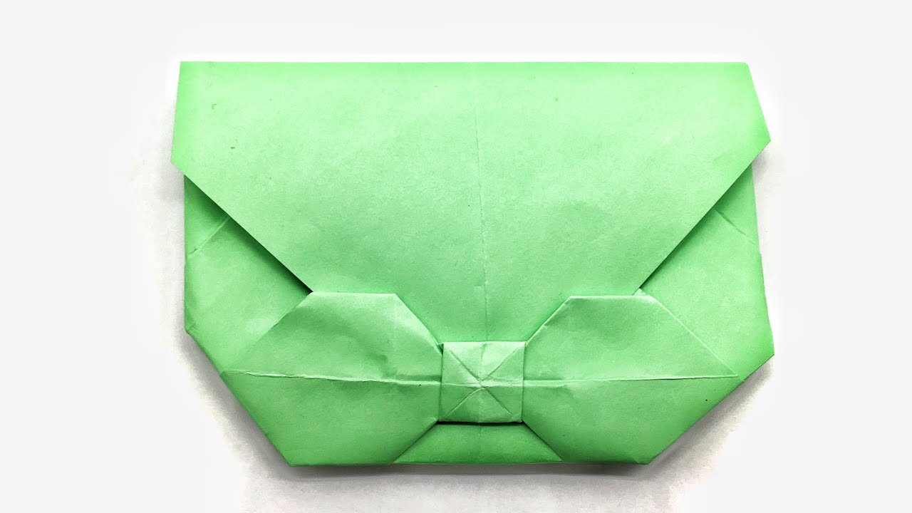 Bow Tie Envelope - DIY Origami Tutorial by Paper Folds - 946 - YouTube