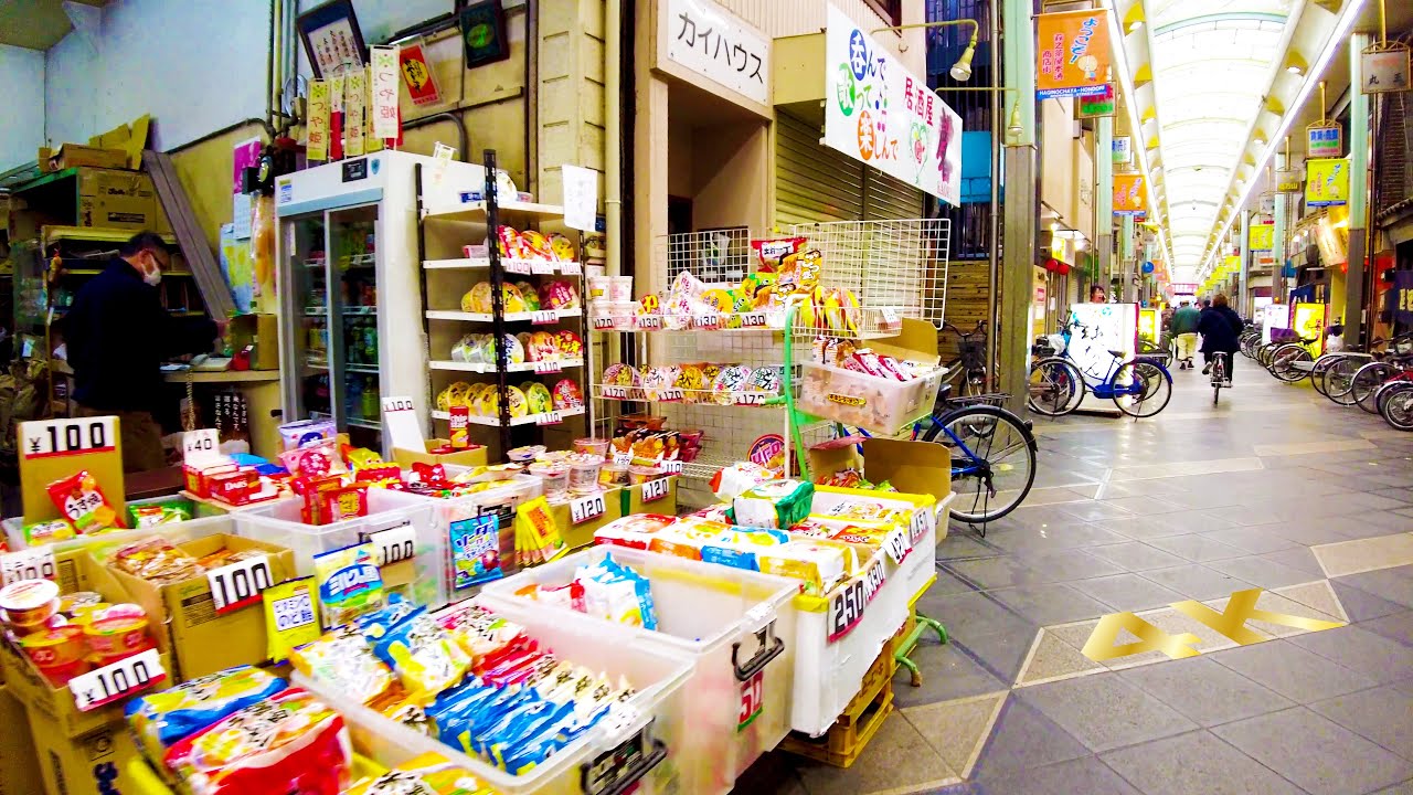 [Nishinari Walk in Osaka] Osaka Deep Spot ♪ (4K ASMR non-stop 1 hour 17 ...