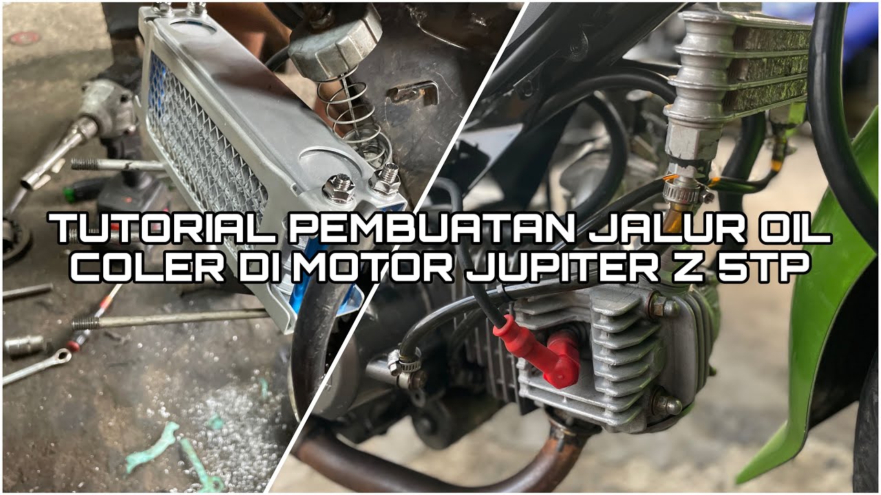 TUTORIAL MEMASANG OIL COLER DI MOTOR JUPITER Z 5tp - YouTube