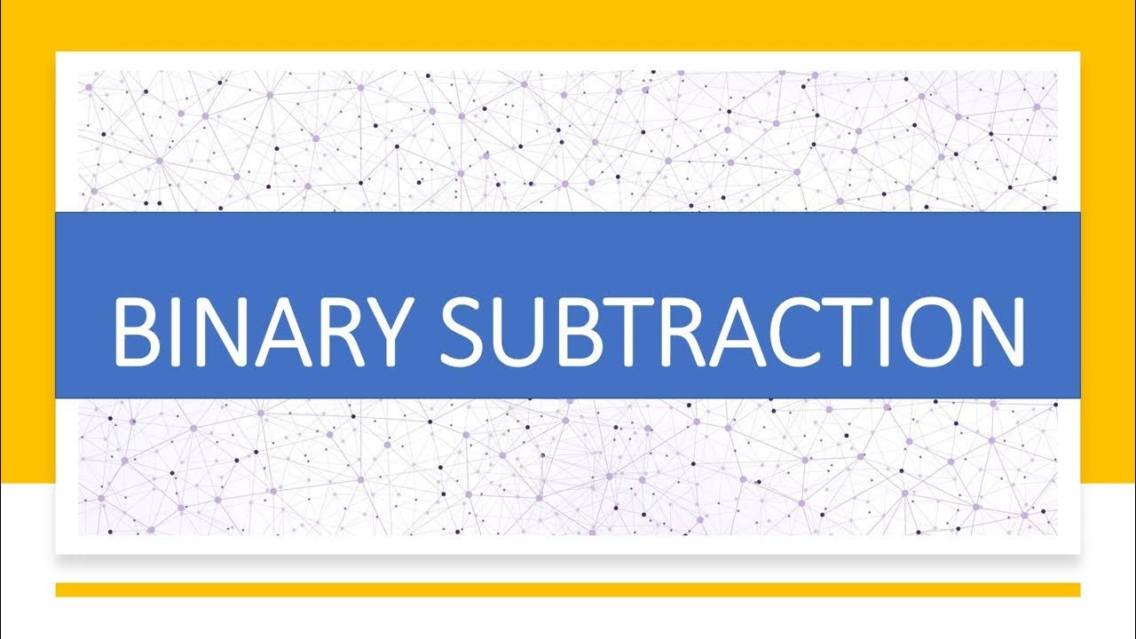 BINARY SUBTRACTION || DIGITAL LOGIC DESIGN || DIGITAL ELECTRONIC || NUMBER SYSTEM - YouTube