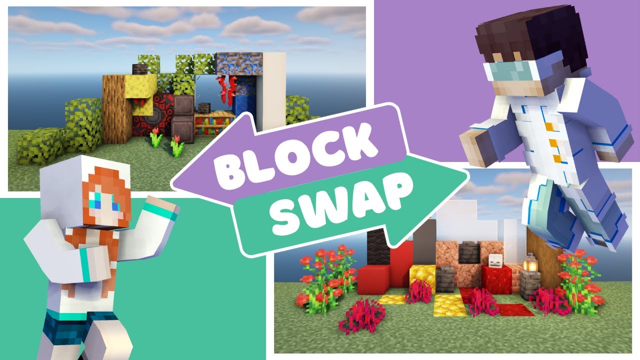 Minecraft Block Swap! Tower Building Fail?! - YouTube