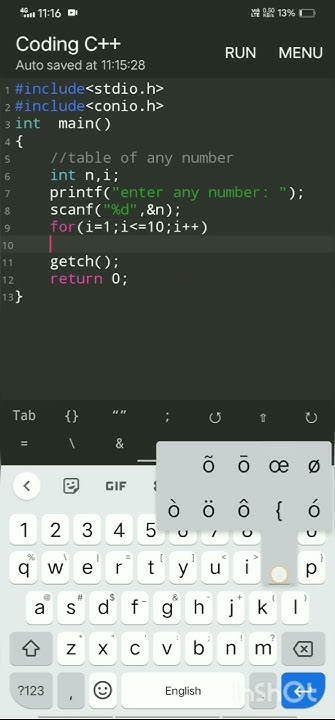 Print multiplication table of any number in c 🔥 and c++ #shorts #short #viral #coding # ...