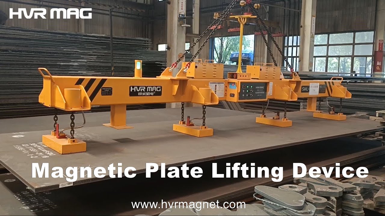Magnetic Lifting Device Handling Thick Steel Plate, See How It Work ...