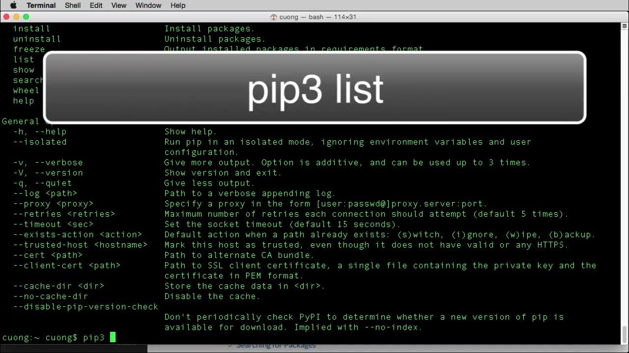 04 PIP Python Index Package quản lý gói thư viện trong Python - YouTube