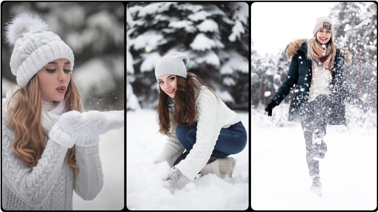 Winter poses Photoshoot || Freeze The Second - YouTube