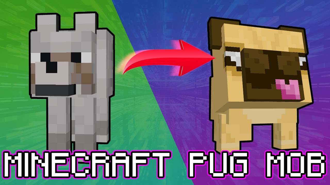 I Replaced Minecraft's Wolves with Pugs - Pugcraft - YouTube