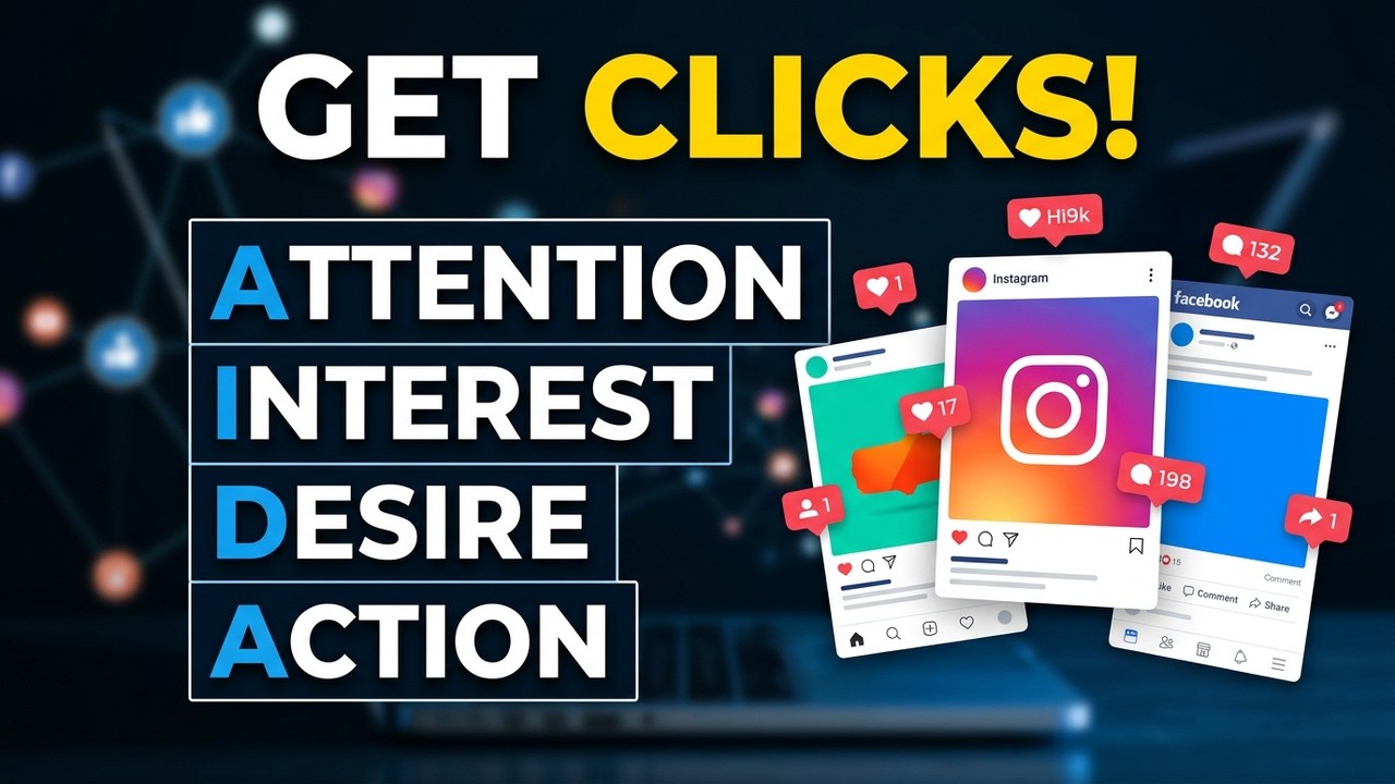 How to do AIDA Content for Social Media Marketing Posts EASILY - YouTube