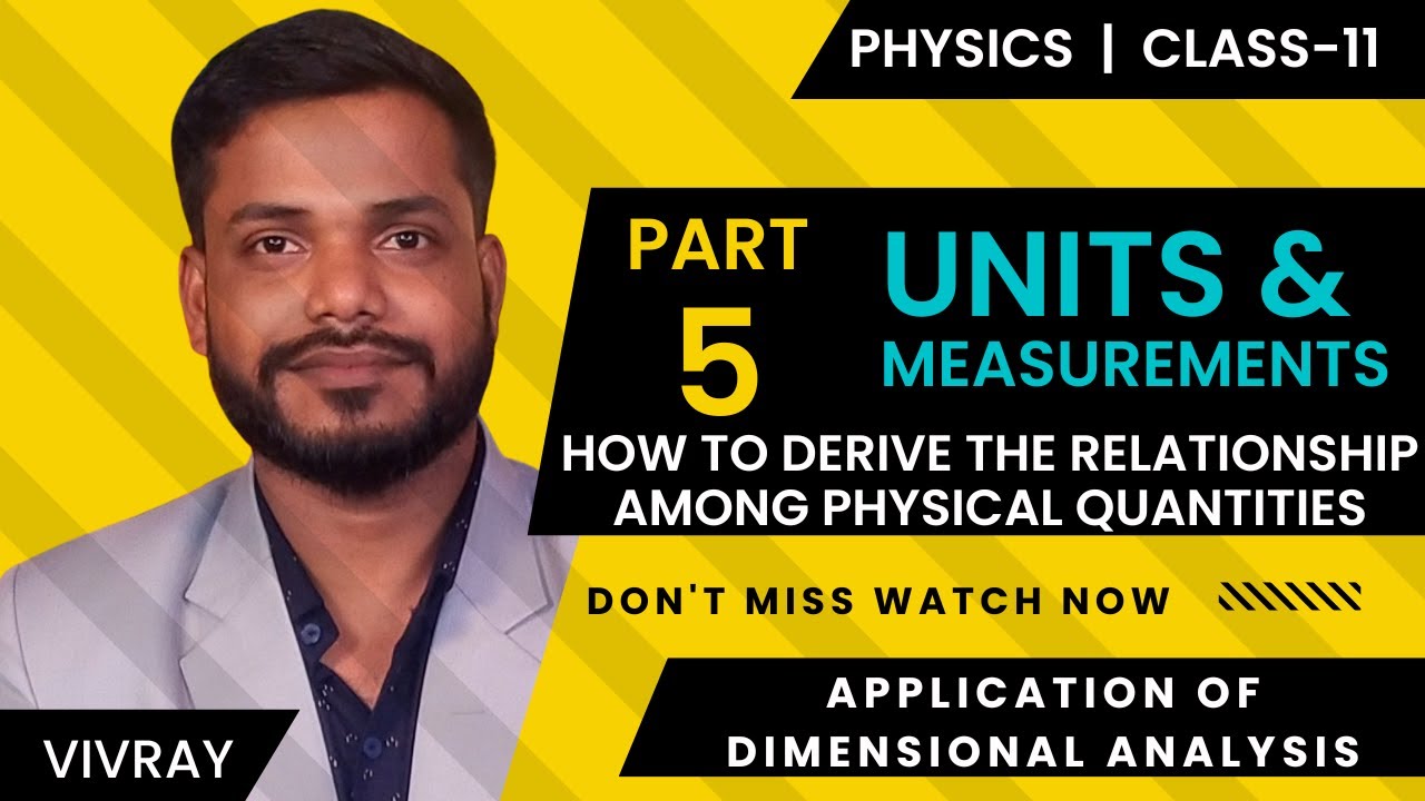 How To Derive The Relationship Among Physical Quantities Application how-to-derive-the-relationship-among-physical-quantities-application