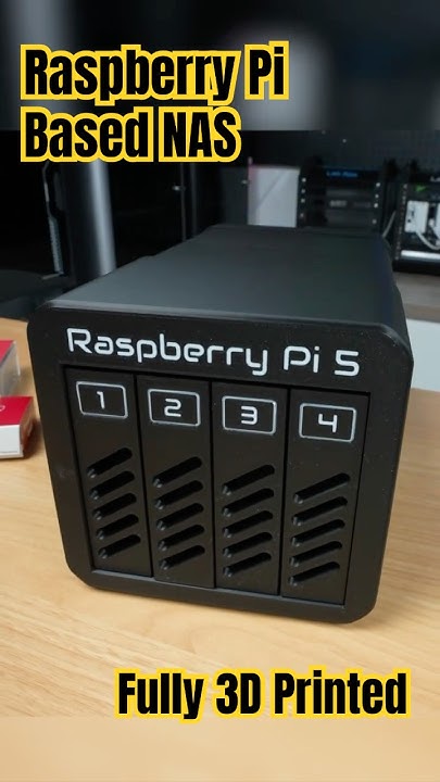 I Built a 4-Bay NAS with a Raspberry Pi 5 #3dprinting #raspberrypi # ...