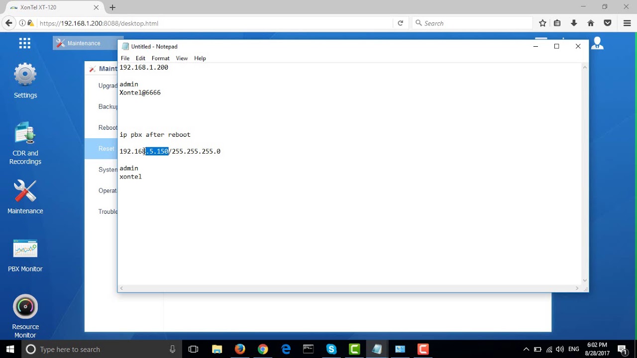 How to reset PBX to factory default in XonTel XT 60 and XT 120 _زونتل - YouTube
