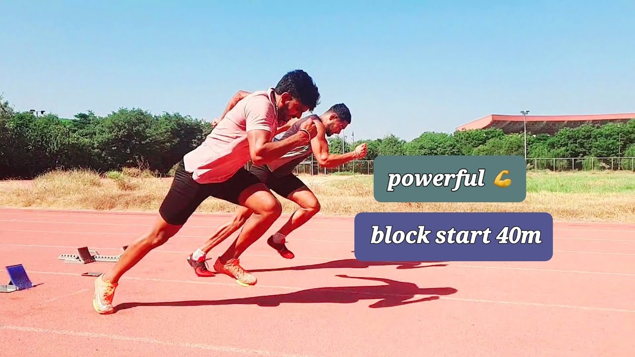 Block start 40m 💪 [100m sprinter workout 💪 ] - YouTube