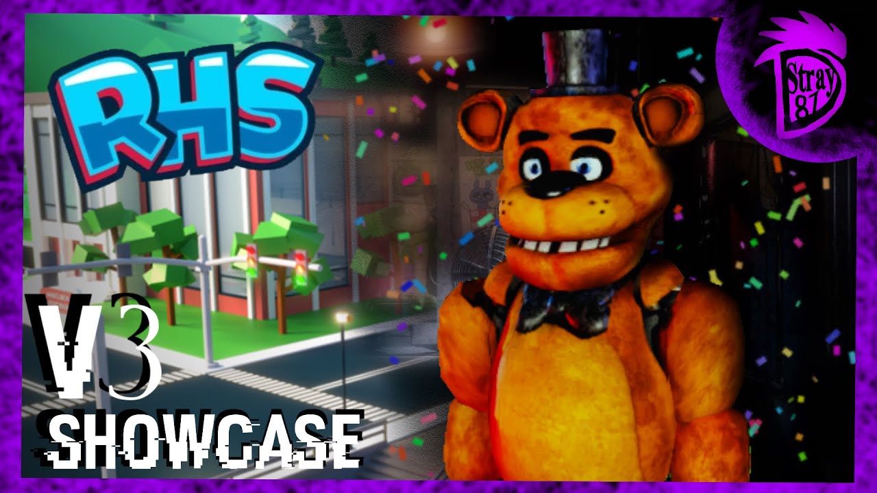 FNaF Freddy Fazbear V3 Showcase (RHS aka Robloxian HighSchool) Roblox ...