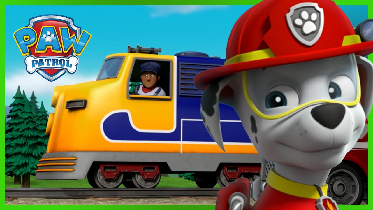 Marshall Saves a Runaway Train +MORE | PAW Patrol | Cartoons for Kids ...