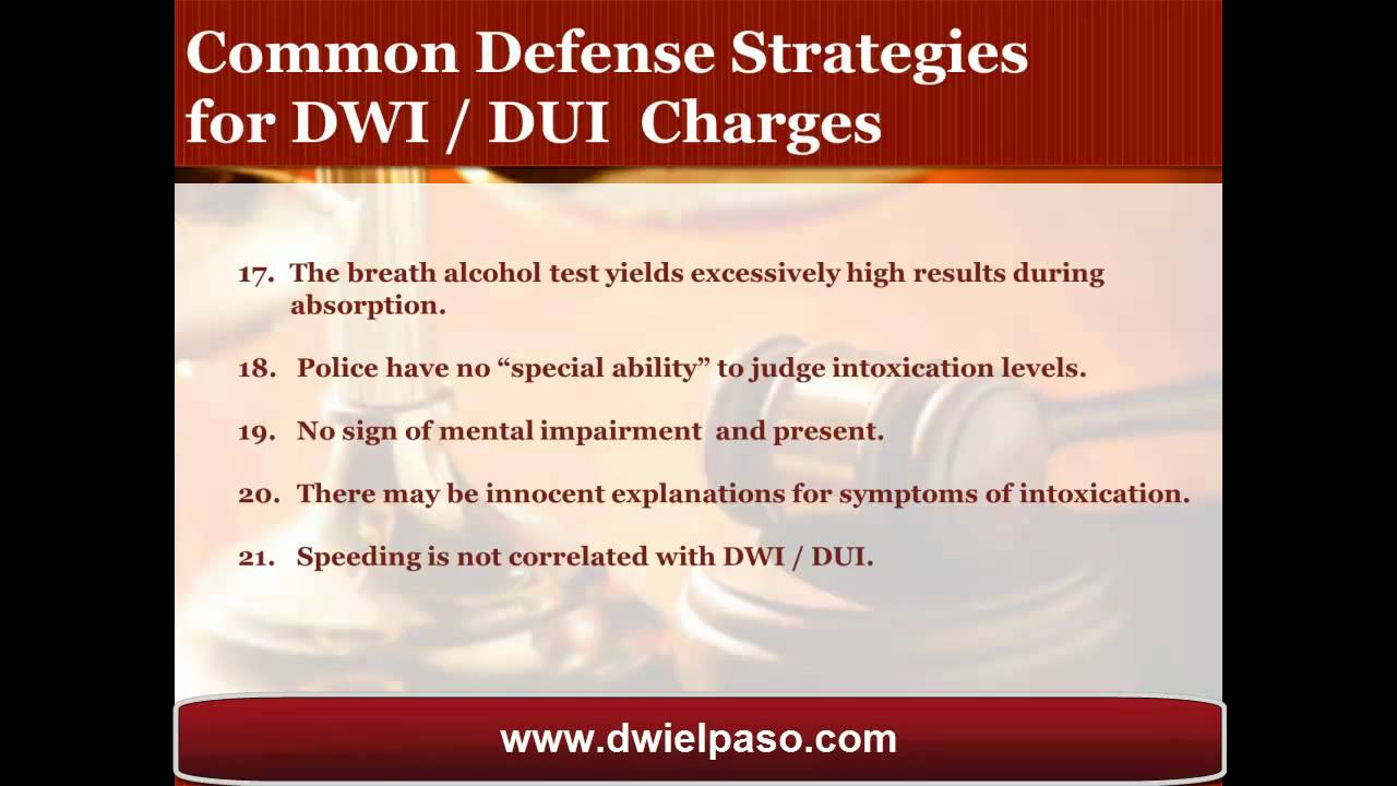 El Paso DWI Attorney Reveals the Top DWI Defense Strategies - YouTube