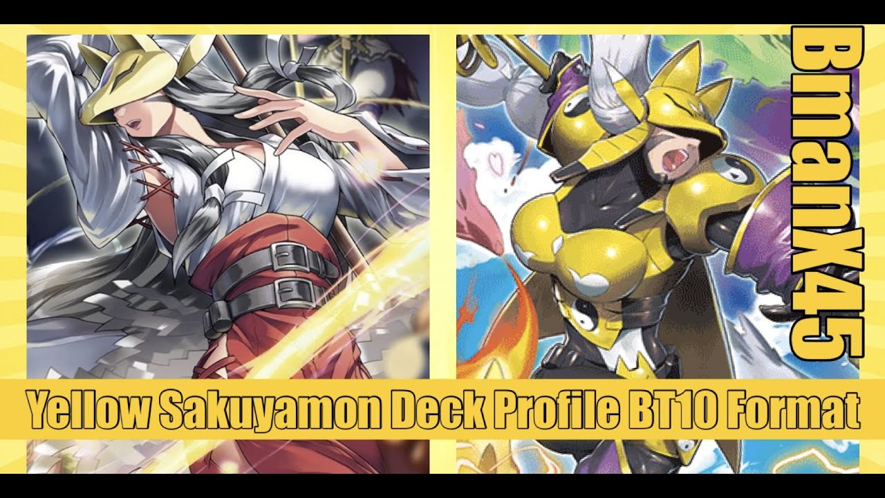 Digimon TCG: Yellow Sakuyamon Deck Profile BT10 Format - YouTube