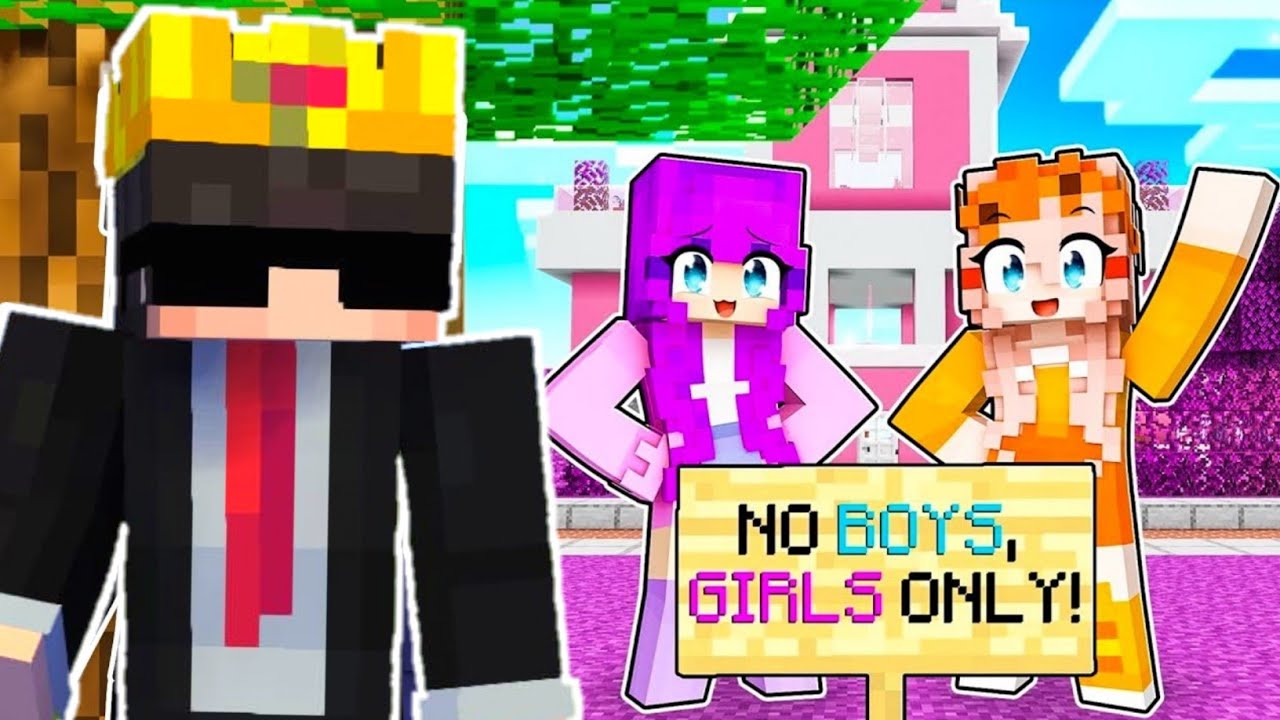 I Secretly Joined a 'GIRLS ONLY' Server in Minecraft... - YouTube