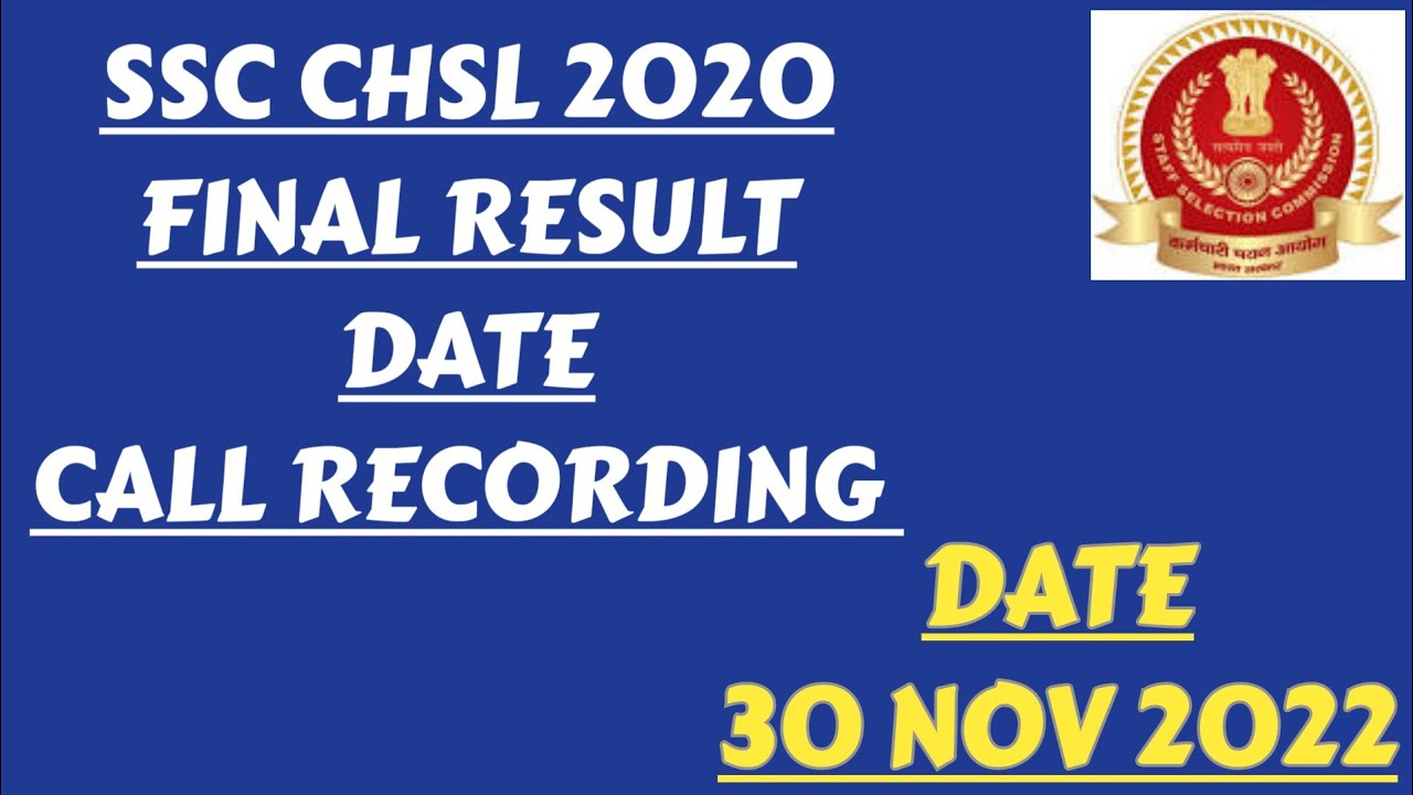 ssc chsl 2020 final result|| ssc chsl 2020 final cutoff ||ssc chsl2020 ...