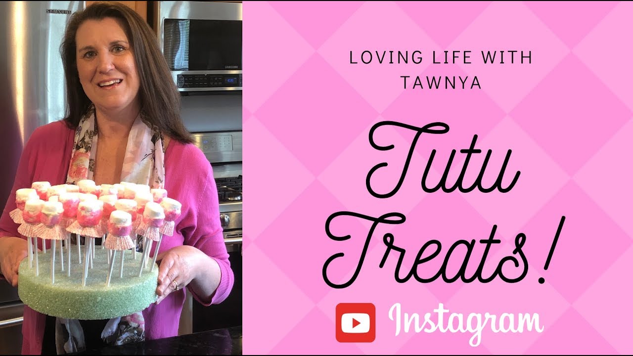 BALLERINA TUTU TREATS | DIY MARSHMALLOW TREATS FOR THE WHOLE CLASS ...