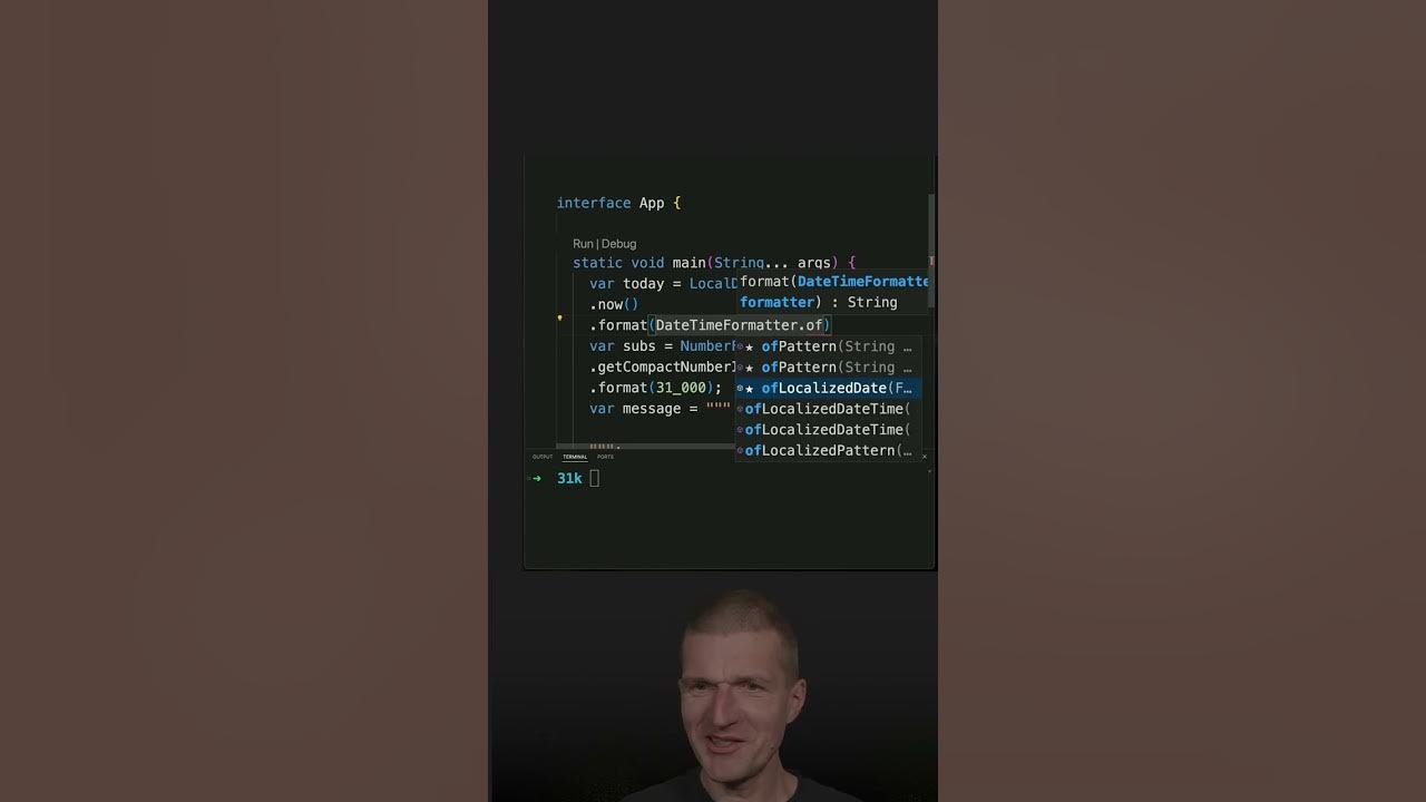 The 31k Message #java #Thanks #shorts #coding #airhacks - YouTube