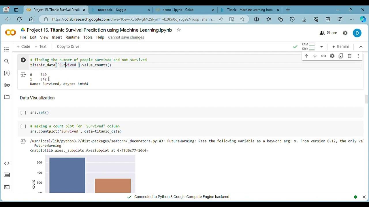 Colab part 3 with (ML data analysis and visualization) - YouTube