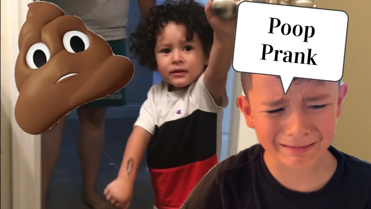 Poop prank on my nephews - YouTube