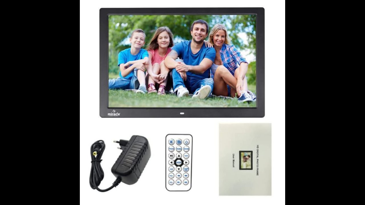 Miracle Digital 17 inch Digital Photo Frame - YouTube