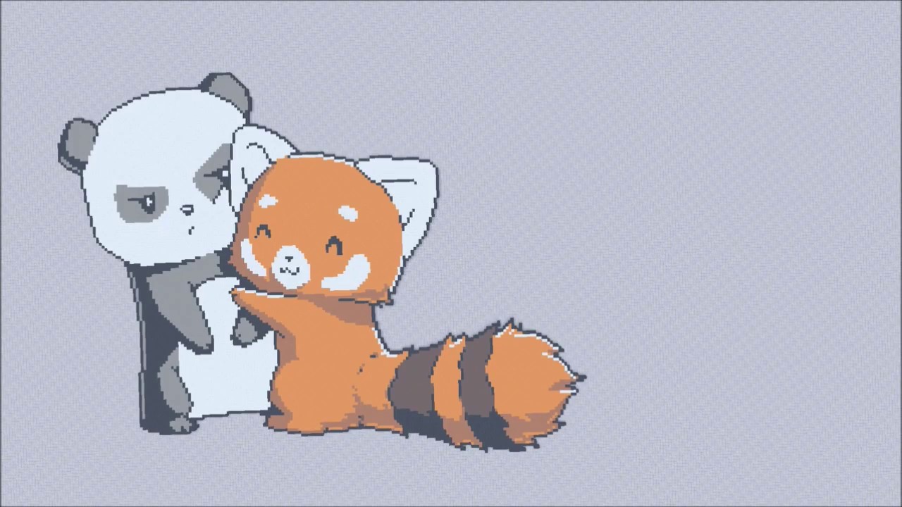 Panda And Red Panda - Pixelart Timelapse - YouTube