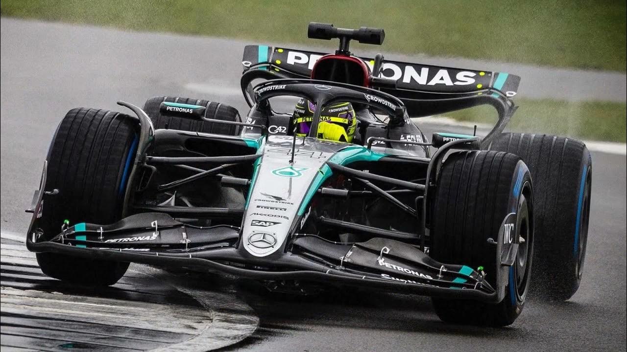 Mercedes W15 on track for the First time - YouTube