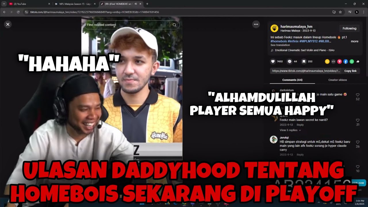 ULASAN DADDYHOOD TENTANG HOMEBOIS SEKARANG DI PLAYOFF 🔥 - YouTube