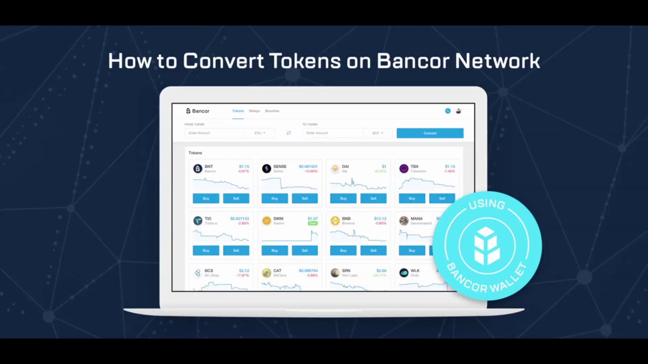 How to Buy and Sell Tokens Using the Bancor Wallet - YouTube