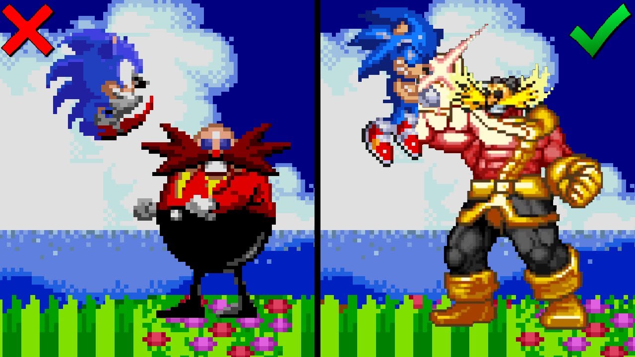 Sonic VS Real Hyper Eggman - YouTube
